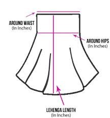 Lehenga Choli Measurement